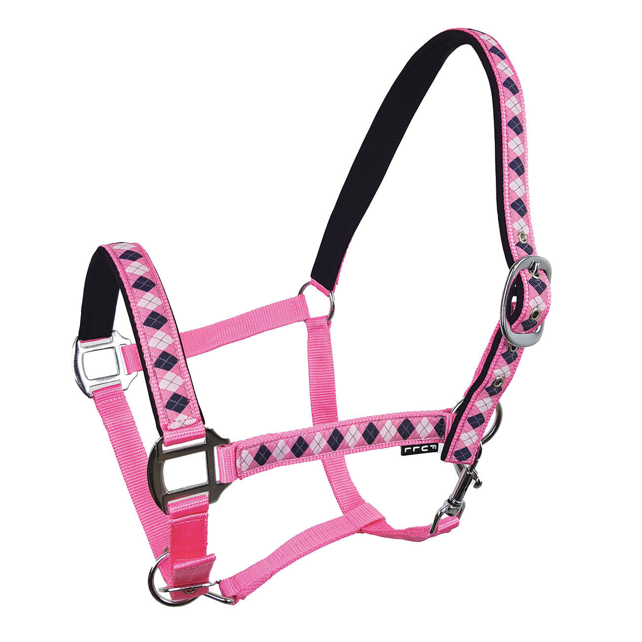 Halter York Kimi pink & navy & white \ Cob | HORSE \ HEADCOLLARS ...