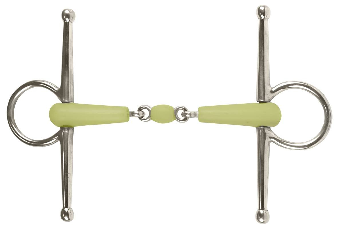 Full cheek double jointed snaffle bit York flavoured 18 mm 13,5 cm ...